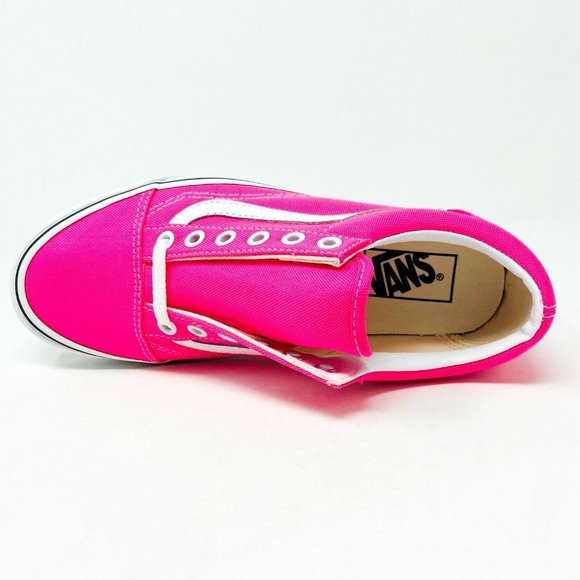 Vans | Shoes | Vans Old Skool Neon Knockout Pink True White Womens Size ...